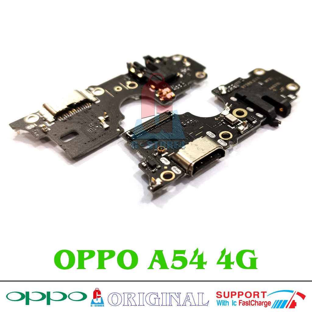 Jual PAPAN CAS / PCB KONEKTOR CHARGER OPPO A54 4G ORIGINAL | Shopee ...