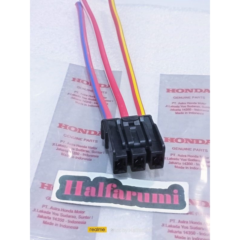 Jual Soket acg, Soket connector ACG stater 3 pin Honda Vario 125, vario ...