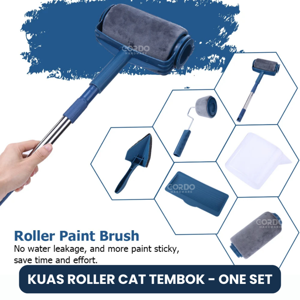 Jual Paint Roller Brush Kit / Pintar Facil Clever Tray / Kuas Roll Cat ...