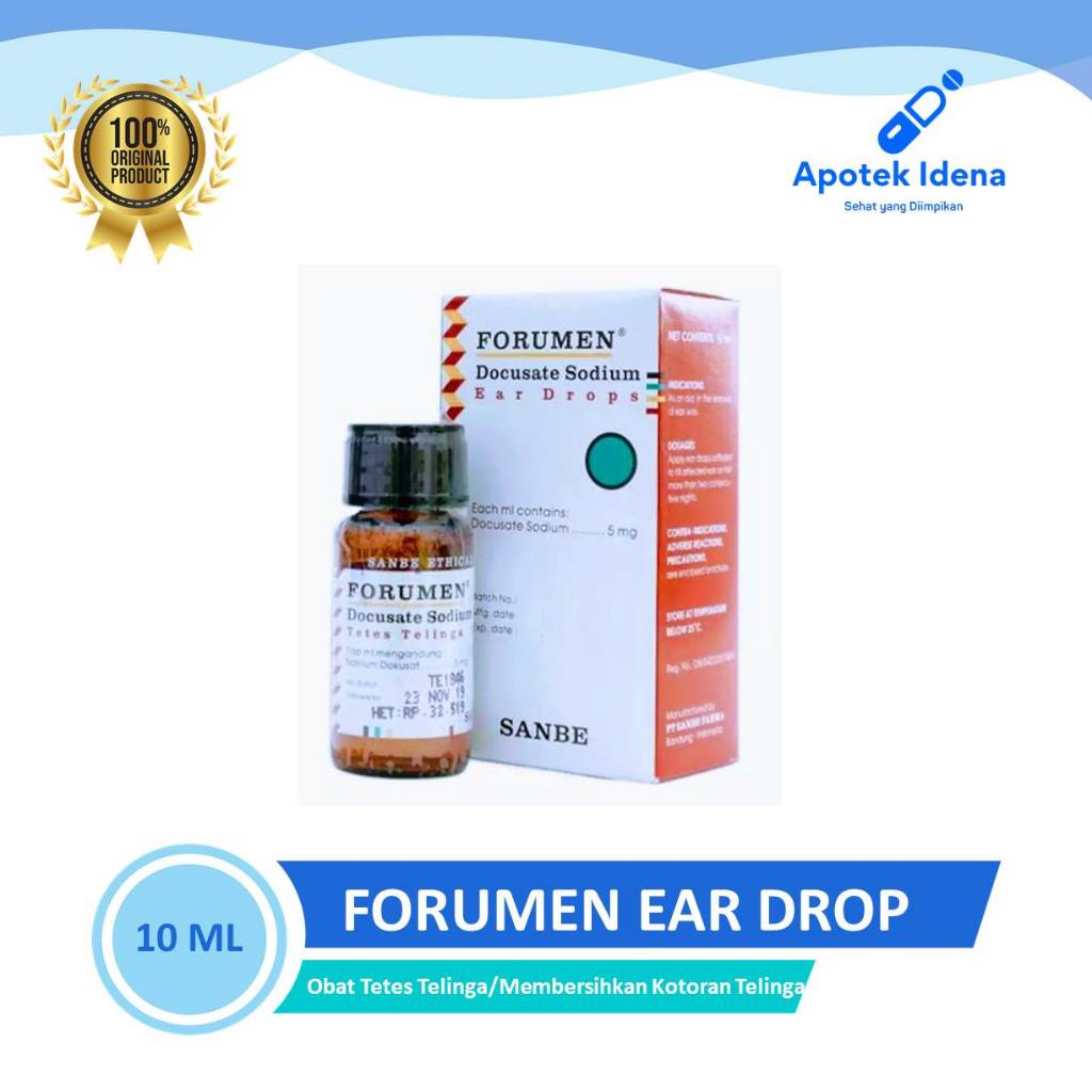Jual FORUMEN EAR DROPS 10 ML Obat Tetes Telinga/Mengencerkan Kotoran ...
