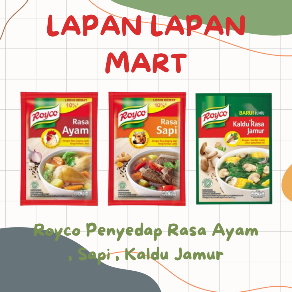 Jual Royco Penyedap Rasa Ayam , Sapi , Kaldu Jamur | Shopee Indonesia