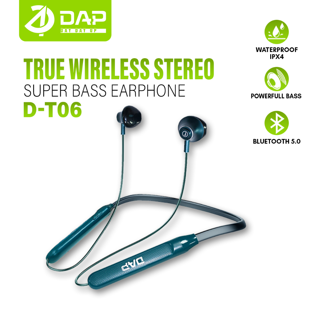 Jual DAP Sport Bluetooth Earphone D-T06 Wireless Earphone Neckband ...