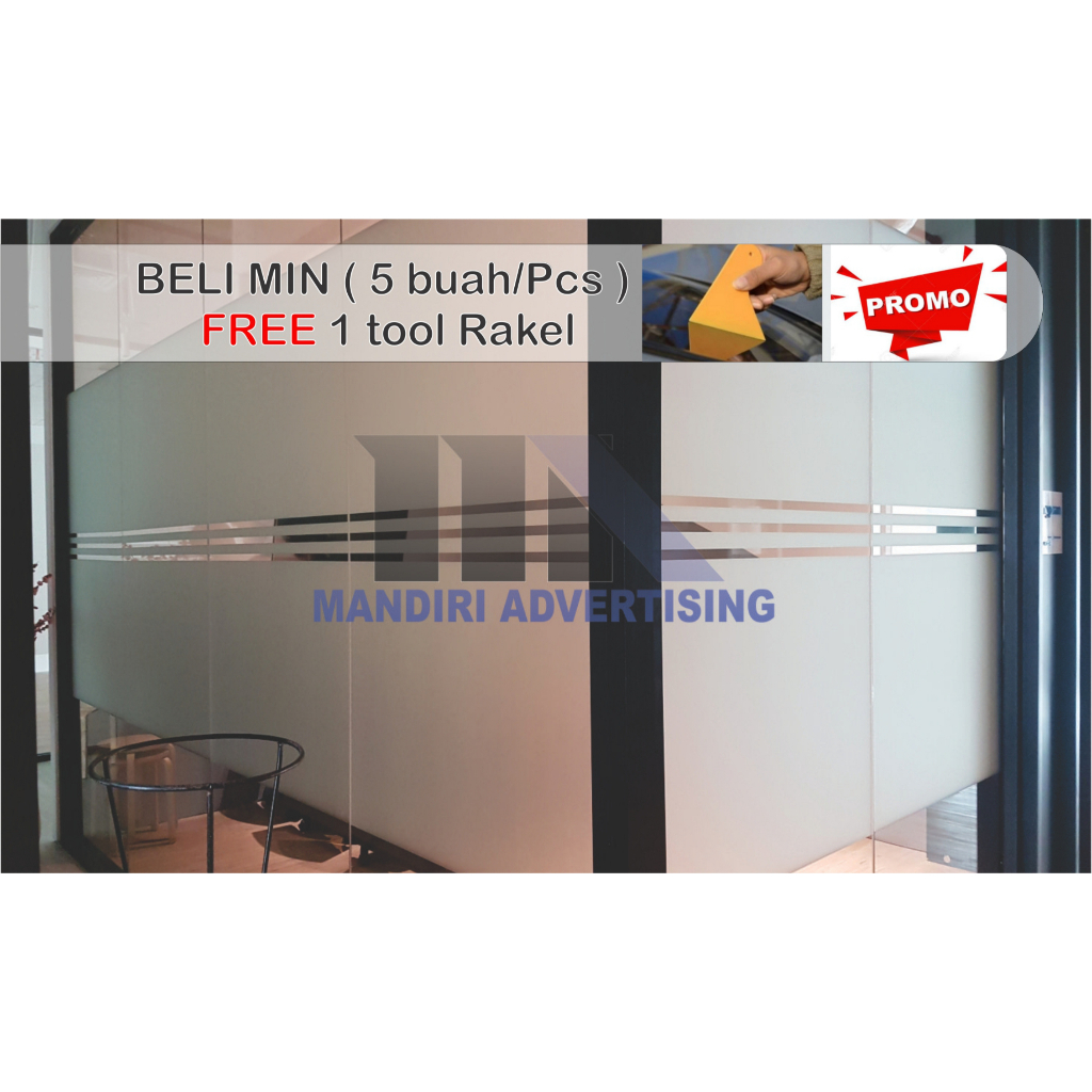 Jual Stiker kaca sanbdlast buram L120cm/sticker kaca blur/stiker kaca ...