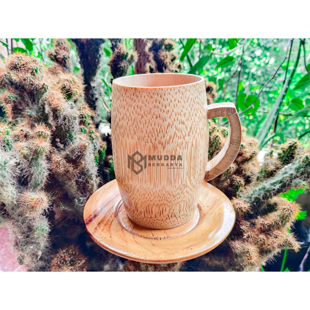 Jual Gelas Cangkir Bambu Asli Unik Kualitas Super Mewah Bamboo Ciamis ...