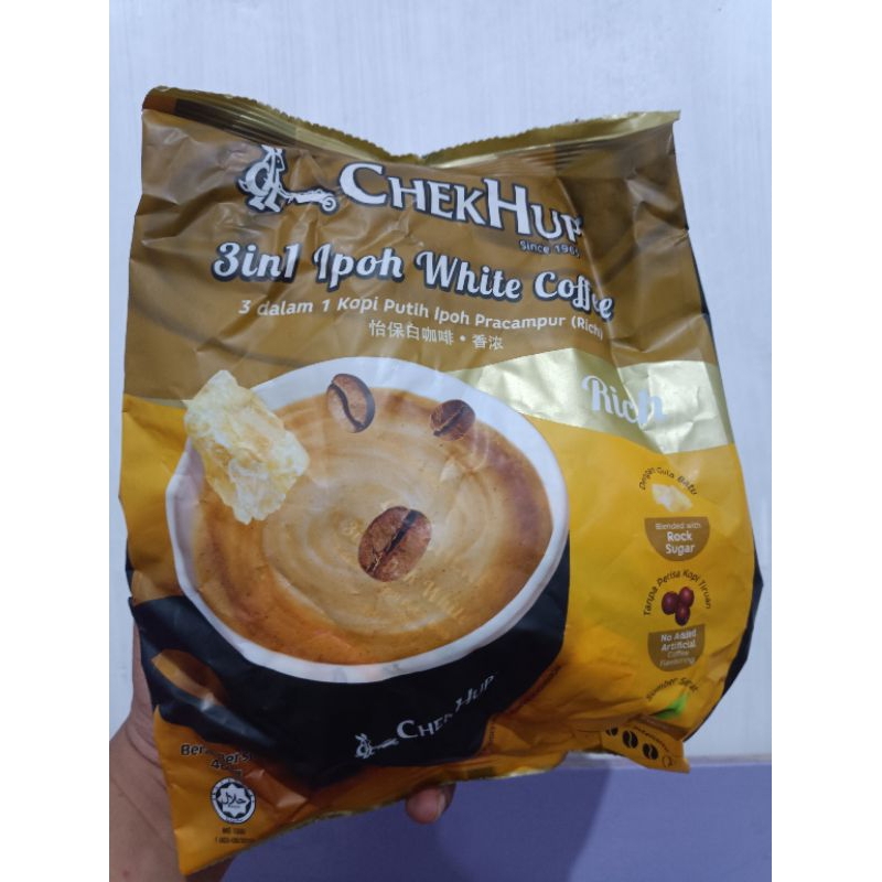 Jual ChekHup / Chek Hup 3in1 Ipoh White Coffee Rich / King 12sachet | Shopee Indonesia