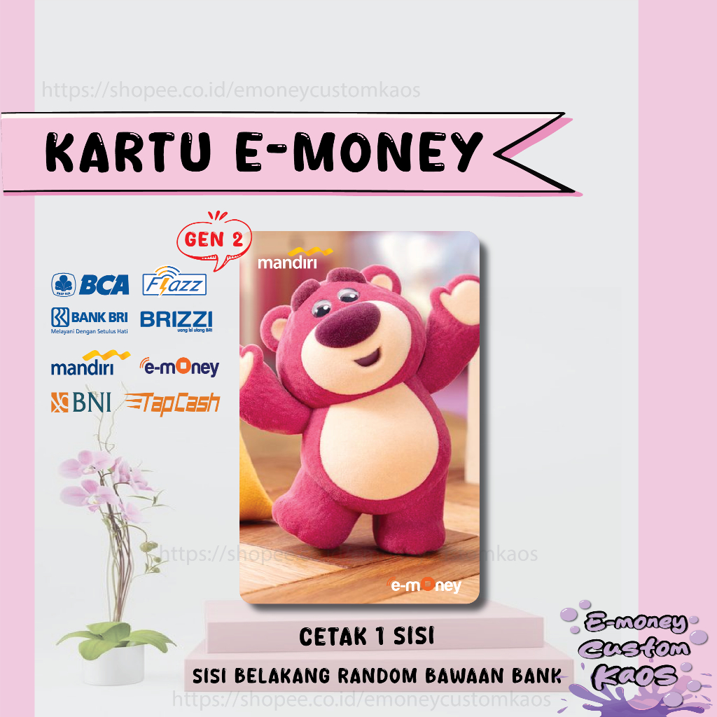 Jual KARTU EMONEY ANIME LOTSO TOY STORY LUCU MANDIRI FLAZZ BCA BNI ...