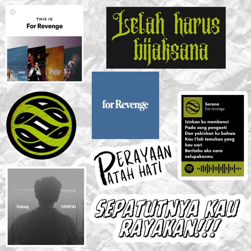 Jual STICKER BAND FOR REVENGE BONIEX NOER | Shopee Indonesia