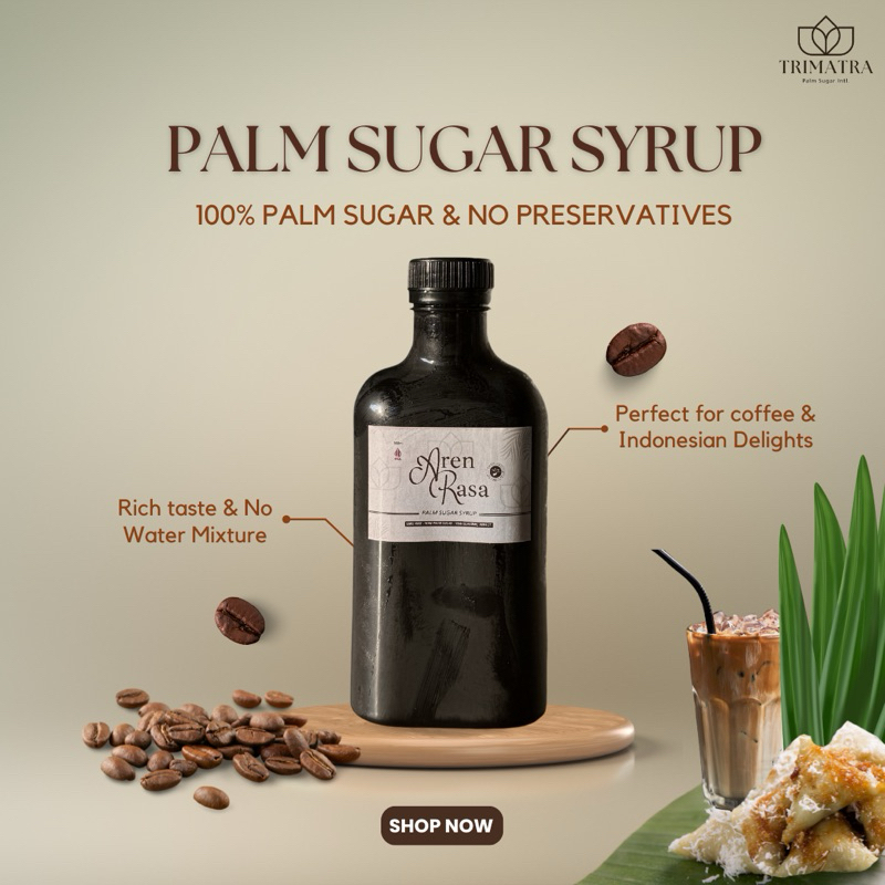 Jual Aren Rasa 300ml Palm Sugar Syrup | Gula aren cair asli 100% ...