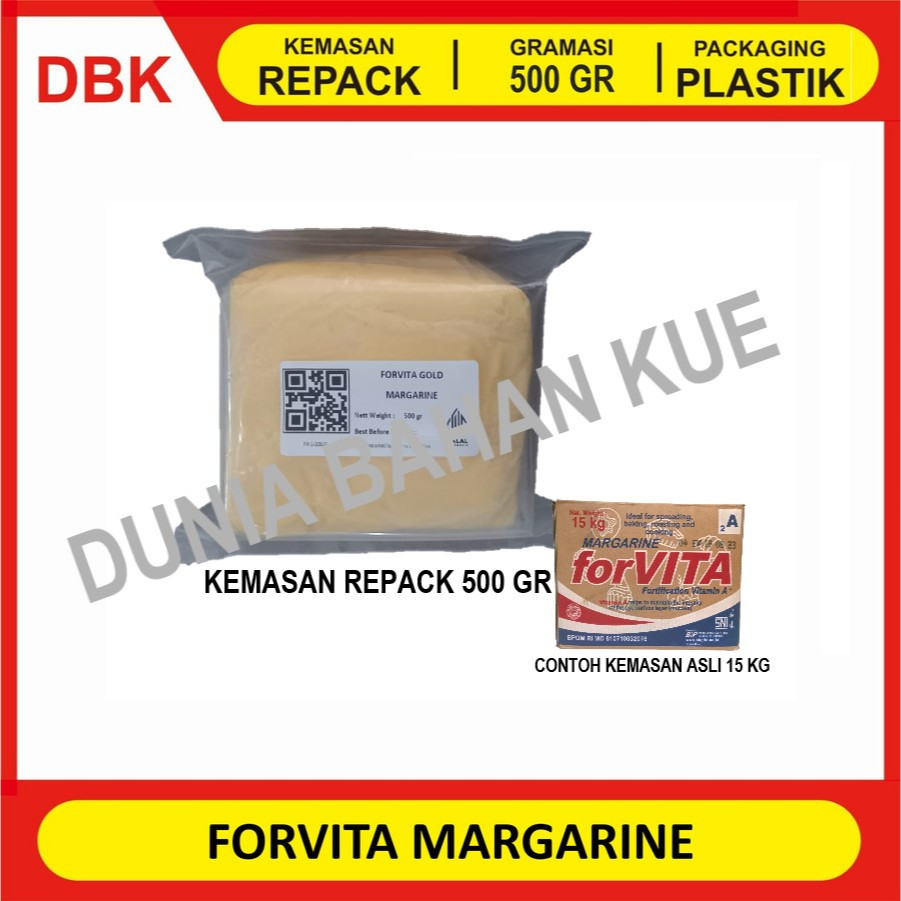 Jual FORVITA MARGARINE GOLD REPACK 500 GR / MARGARIN FORVITA | Shopee ...
