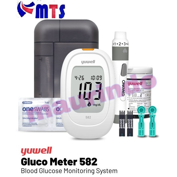 Jual COD - YUWELL ALAT CEK GULA DARAH YUWELL ACCUSURE 582 BLOOD GLUCOSE METER | Shopee Indonesia