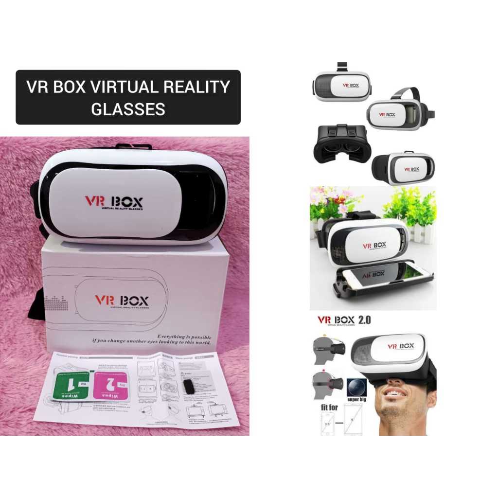 Jual VR Box Virtual 3D Reality Glasses/Smartphone Virtual Reality Kacamata 3D | Shopee Indonesia