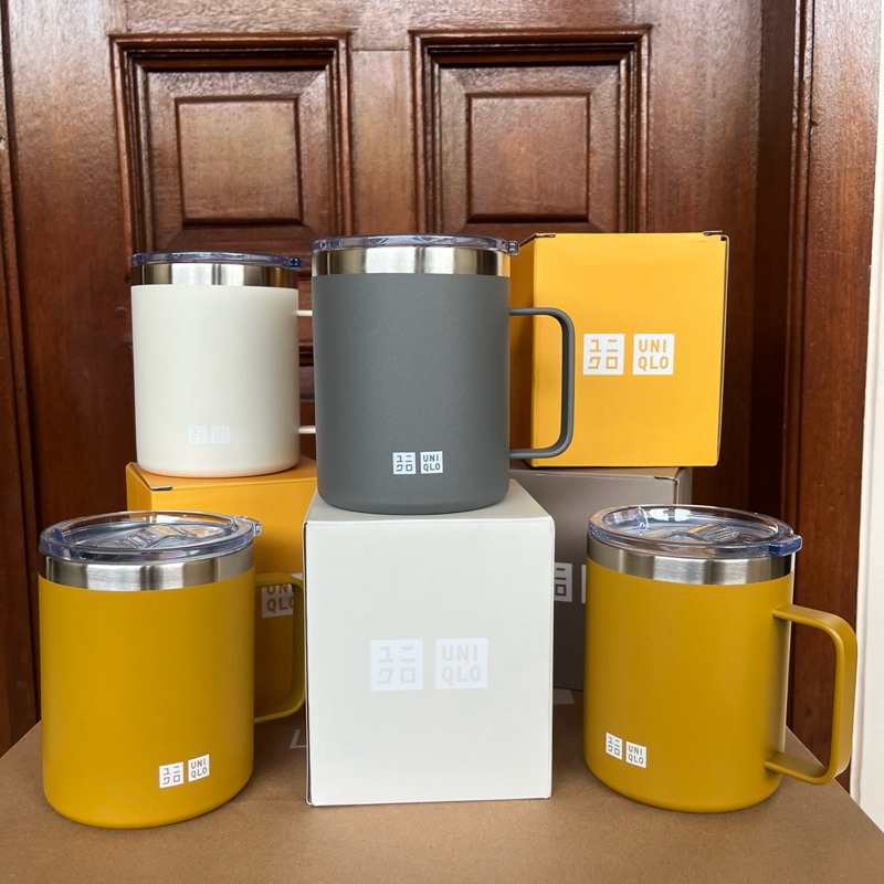 Jual Mug Uniqlo / Gelas / tumbler uniqlo / preloved / gelas kuning ...