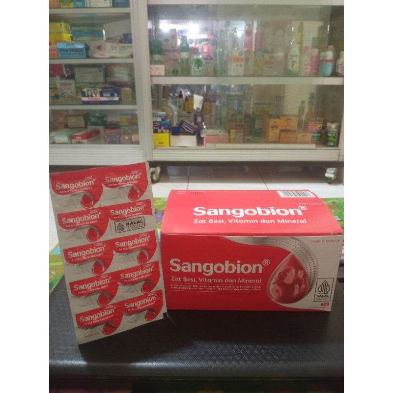 Jual Sangobion Strip isi 10 Kapsul Vitamin Penambah Darah / Anemia ...