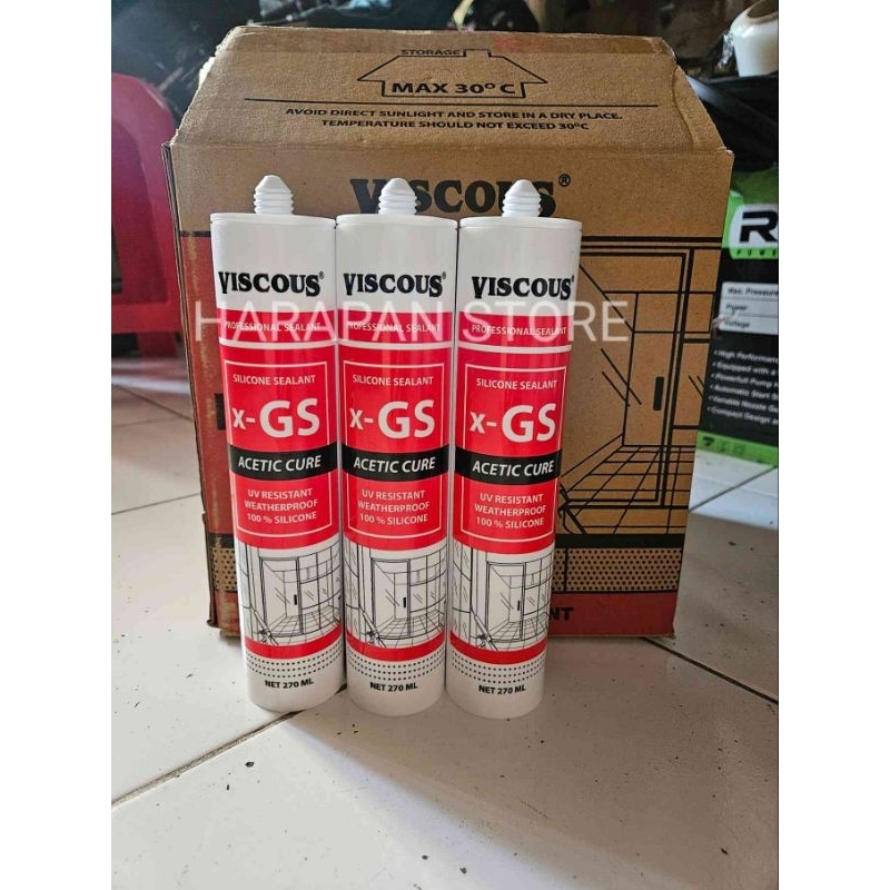 Jual Lem Sealant / Lem Akuarium - Viscous GS - 25 Botol | Shopee Indonesia
