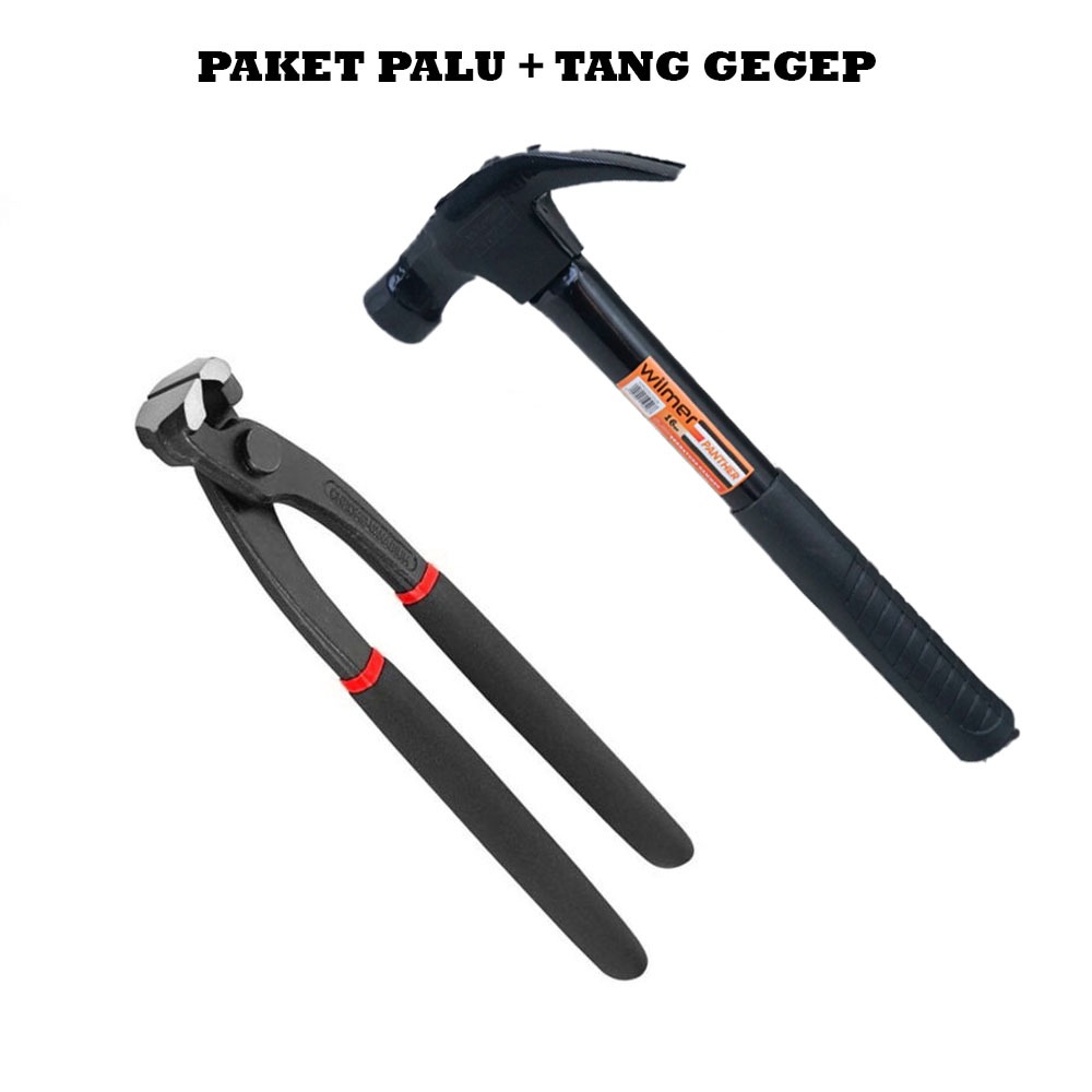 Jual PAKET Tang Gegep 9 Inch Kakatua Catut Potong Kawat + Palu Kambing ...