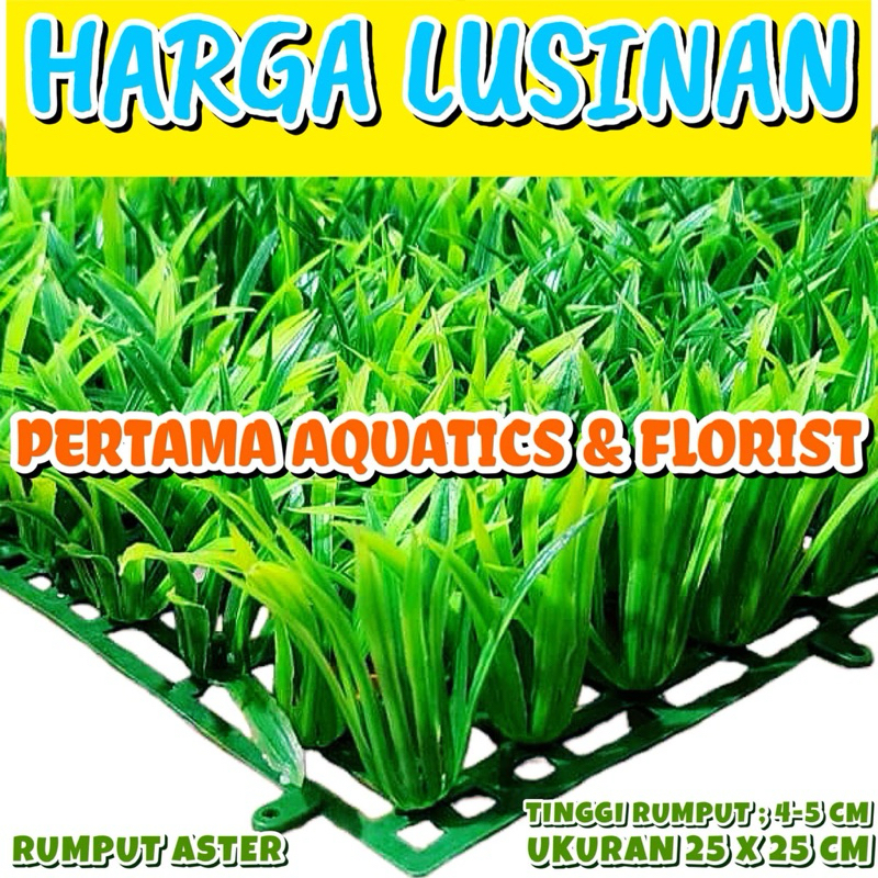 Jual HARGA LUSINAN ISI 12 PCS Rumput Hijau Full (25X25 Cm)/ Rumput ...
