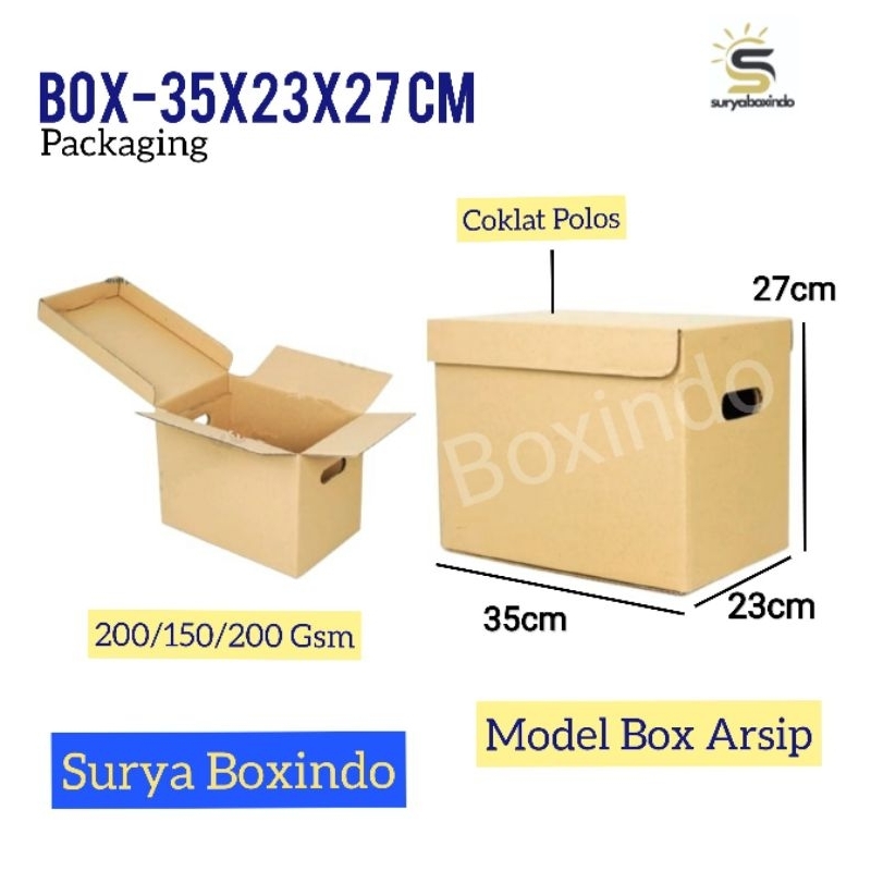 Jual Box Arsip 35x23x27 cm/Kardus Arsip(Storage) /Kardus File/BoxFile ...