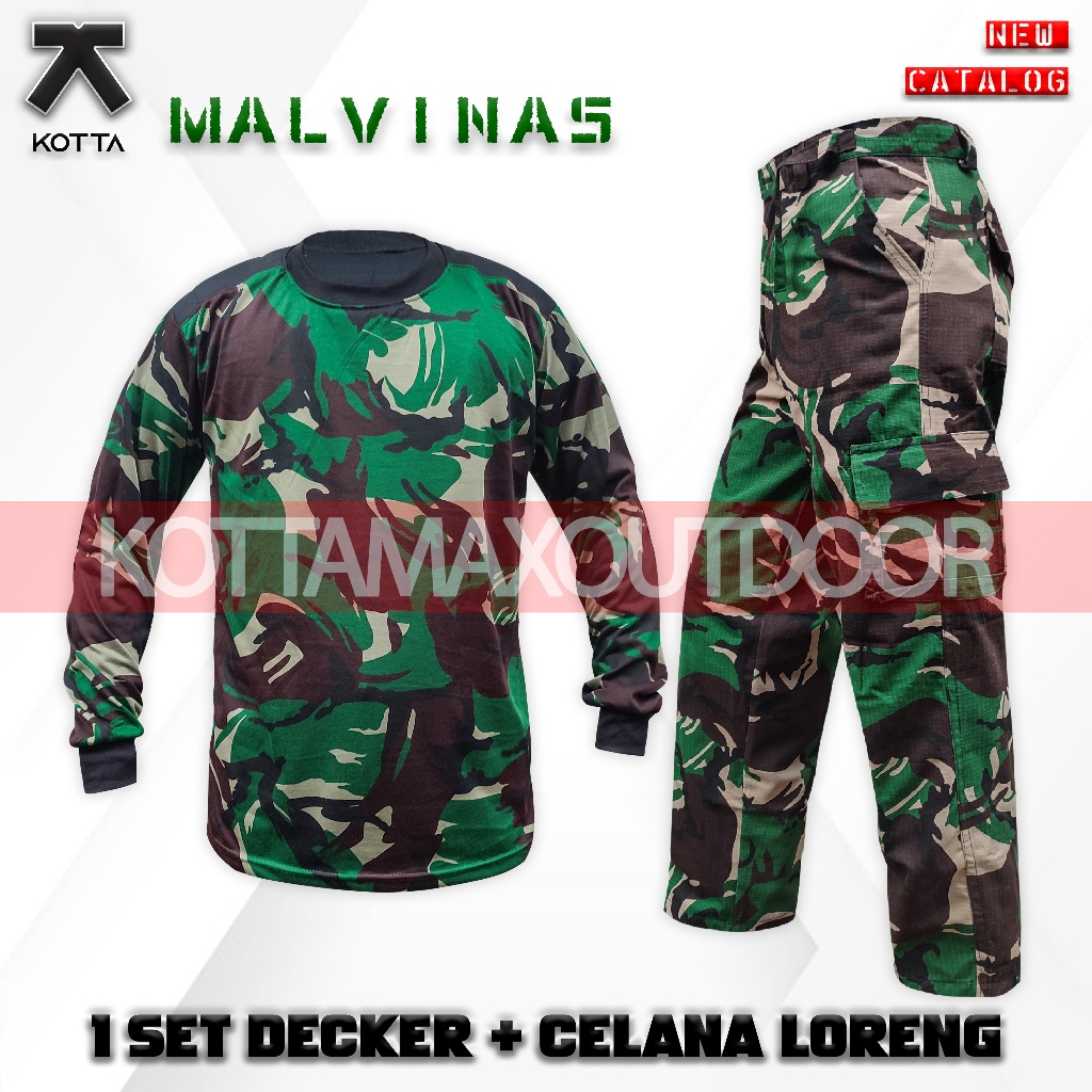 Jual SATU SET SETELAN BAJU KAOS CELANA LORENG TNI MALVINAS KOPASSUS DIGITAL GURUN ARMY | Shopee ...