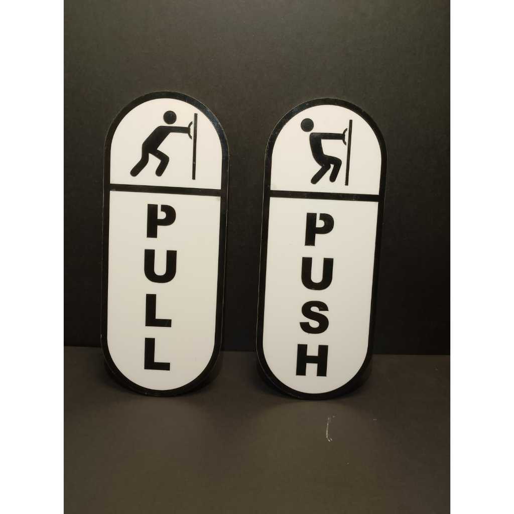 Jual signage push and pull pintu | Shopee Indonesia