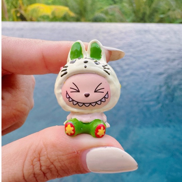 Jual Original painting popmart - green labubu | Shopee Indonesia