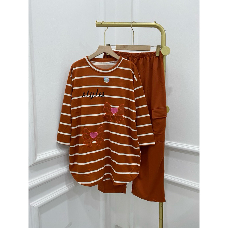 Jual STELAN KNIT SETCEL MURAH CARGO MOTIF JUMBO HALUS LEMBUT XXL KARET ...