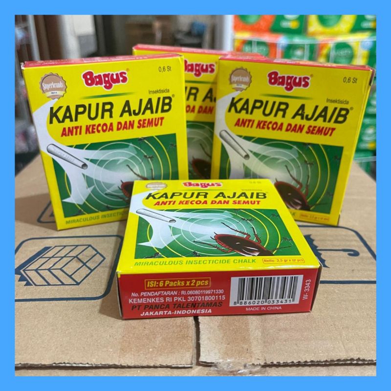 Jual KAPUR AJAIB ANTI SEMUT DAN KECOA PACK BESAR ISI 12 PCS | Shopee ...