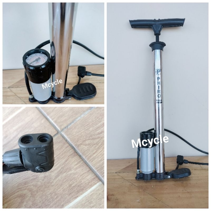 Jual Pompa Ban Sepeda Pompa Tabung Meter Alloy | Shopee Indonesia