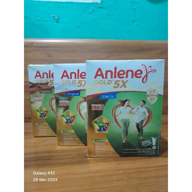 Jual ANLENE GOLD 5X VANILA COKLAT ORIGINAL 850G | Shopee Indonesia