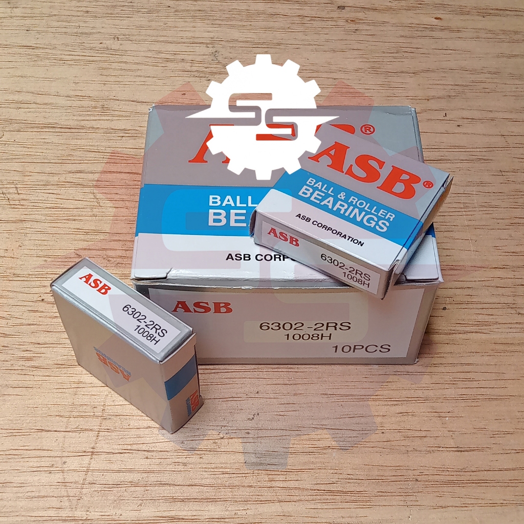 Jual Bearing/Laher/laker 6302 2rs ASB 6302rs asb ORIGINAL (ISI 10PCS ...