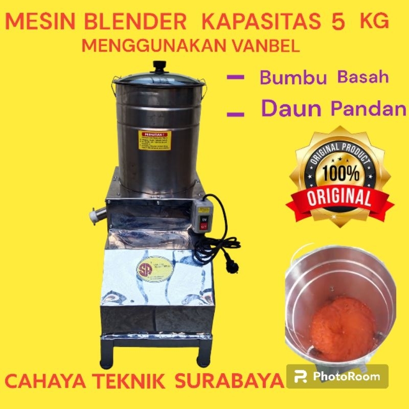 Jual MESIN GILING BLENDER BUMBU MASAK .SEBLAK MESIN SELIP DAUN PANDAN ...