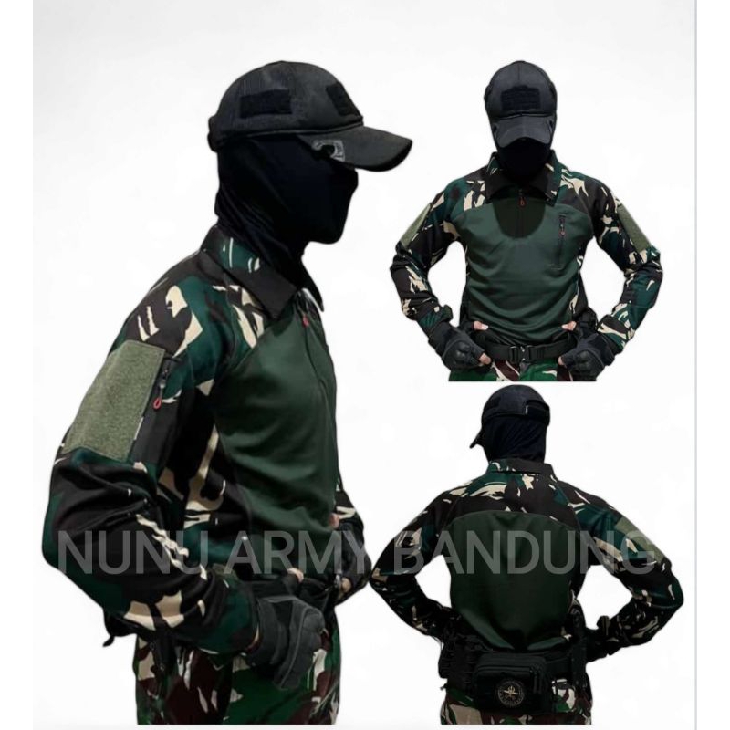 Jual Kaos Bdu Tactical New Generation Bahan Full Spandex Scuba Lengan Panjang | Shopee Indonesia
