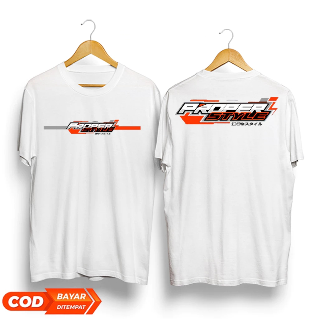 Jual KAOS PROPER STYLE KAOS PREMIUM COTTON COMBAD 30S KAOS DEKENGANE ...