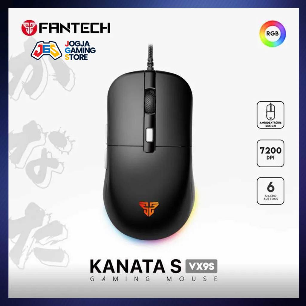 Jual Fantech VX9S Kanata RGB Gaming Mouse FantechVX9S | Shopee Indonesia