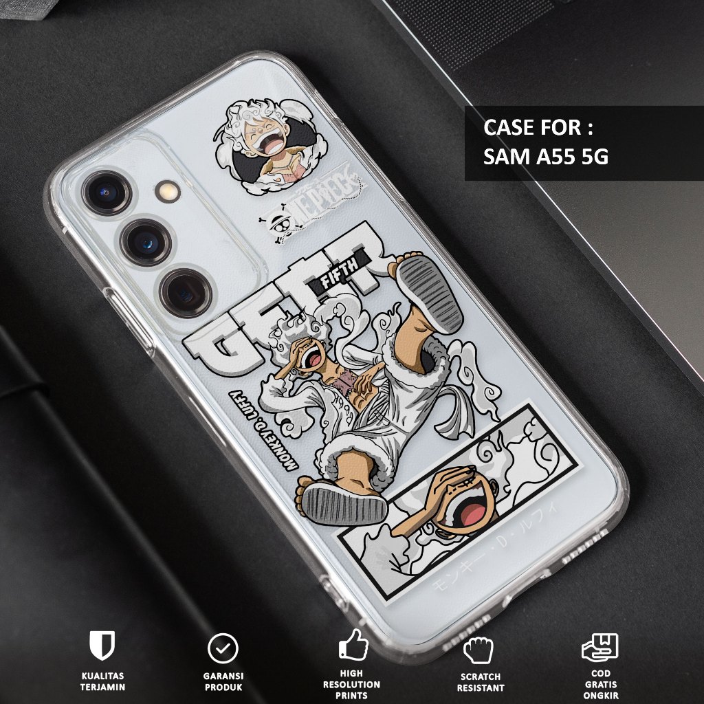 Jual CASE SAM A55 5G - Motif ANIME GEAR 5 - Clear Case Softcase Bening ...