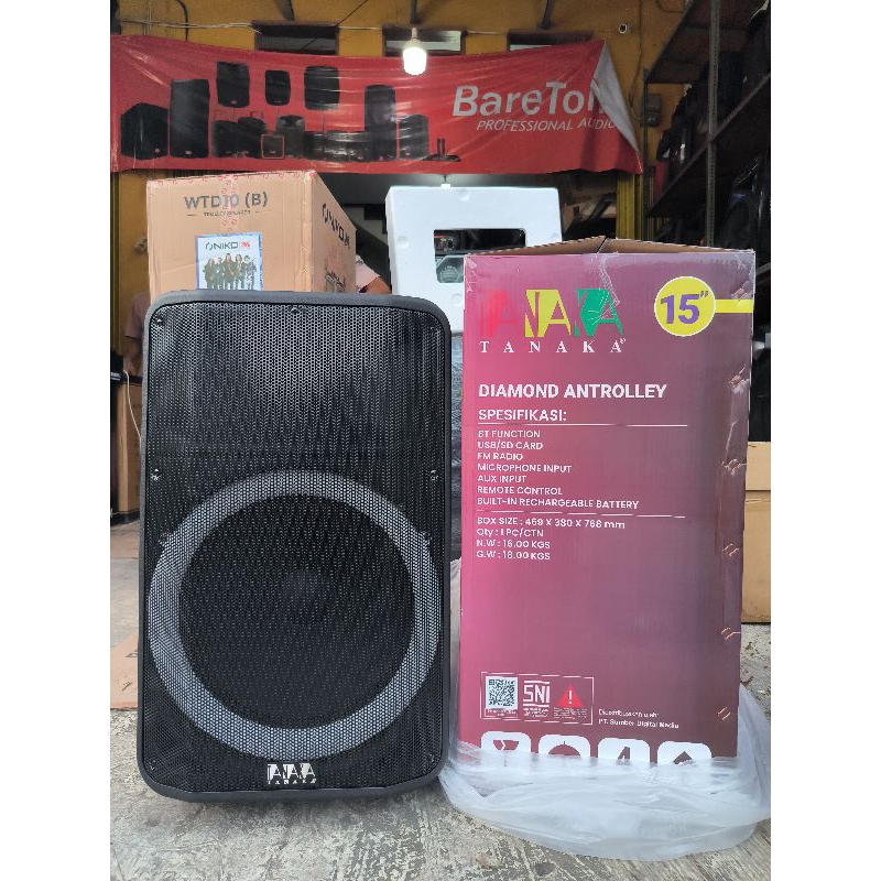 Jual speaker Tanaka 15 inc Diamond/ speaker bluetooth 15 inc | Shopee ...