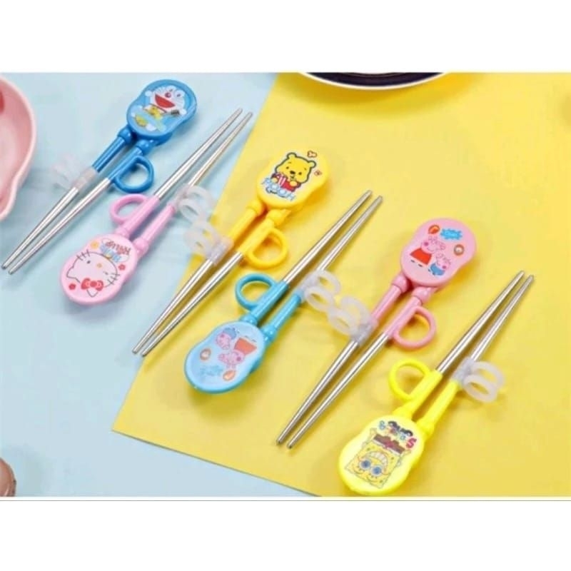 Jual Sumpit Karakter Anak Sumpit Belajar Anak Sumpit Stainlees Unik ...