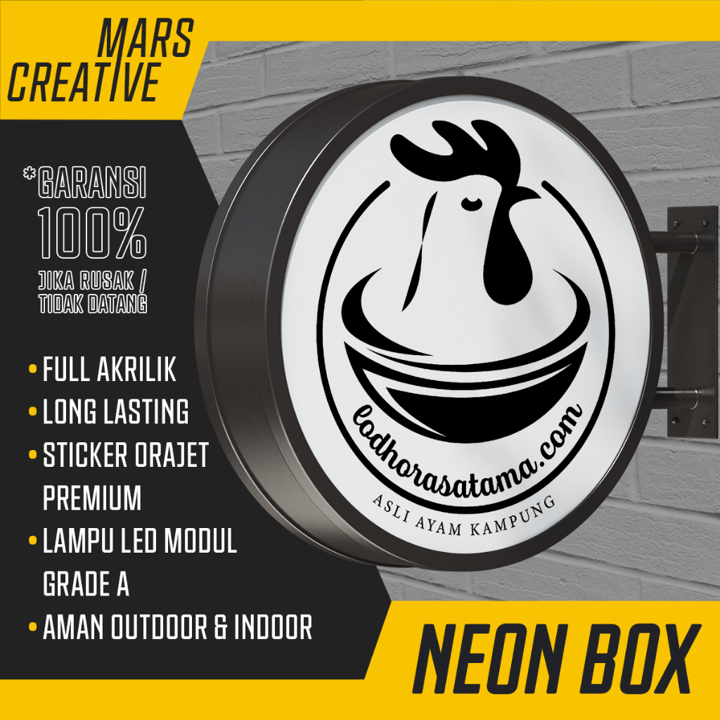 Jual [Bebas Revisi Design] Neon Box Bahan Akrilik Premium Variasi ...