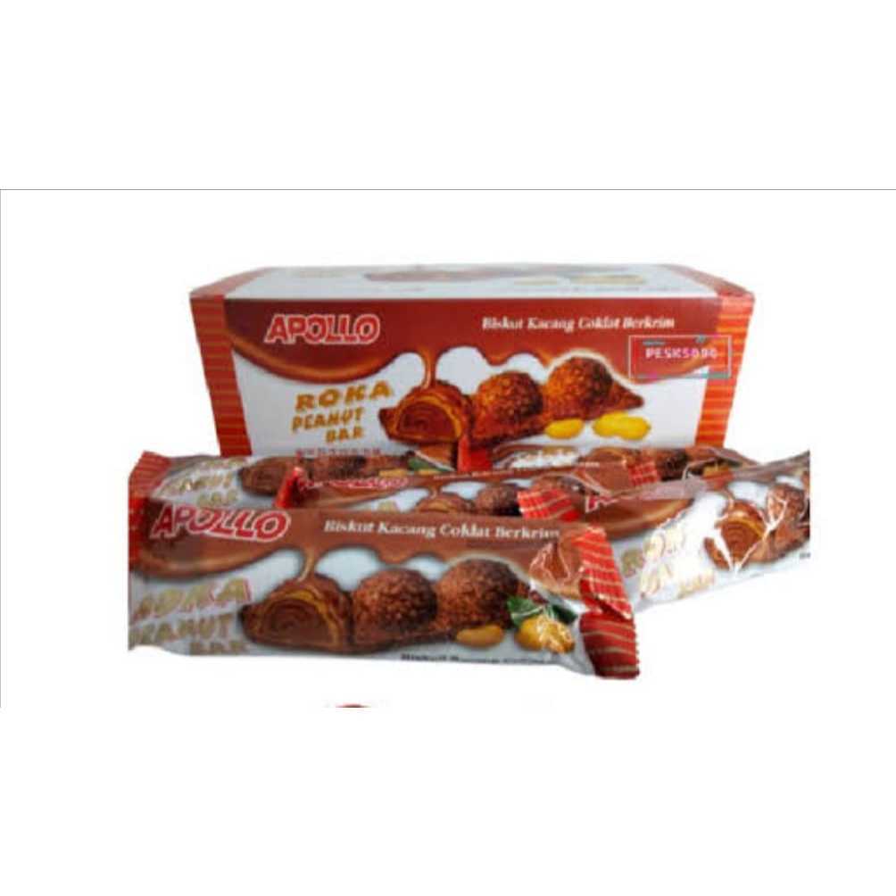 Jual ecer Apollo Bubbles Wafer Bar Apollo Roka Peanut Bar | Shopee ...