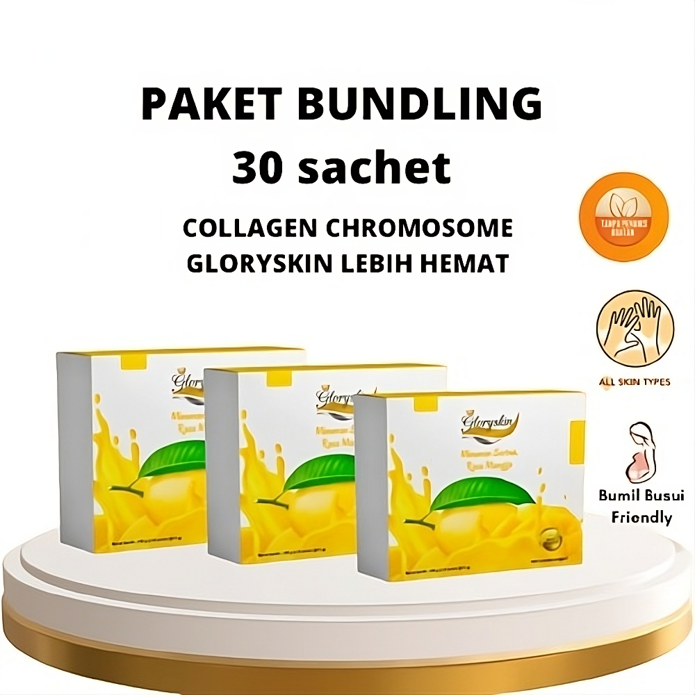 Jual Paket Bundle 30 Sachet Collagen Drink Gloryskin | Shopee Indonesia