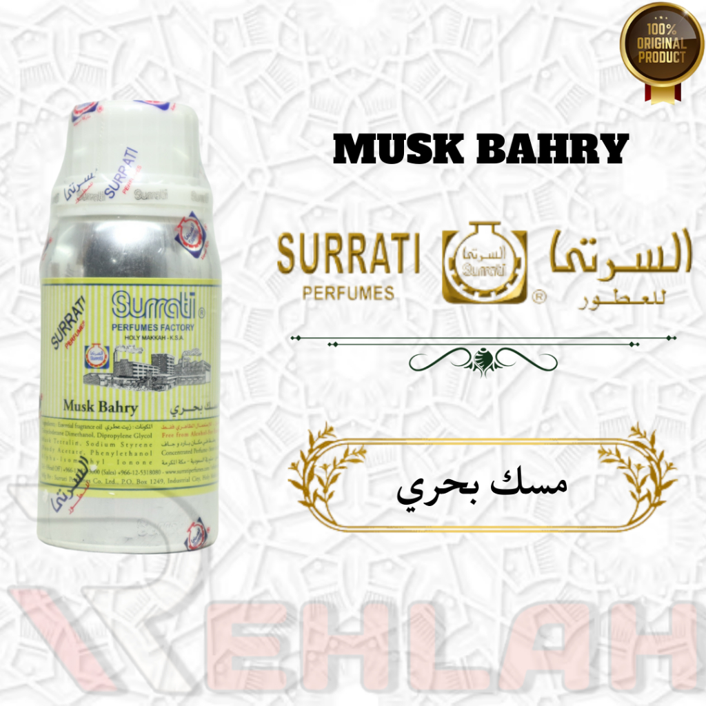 Jual MUSK BAHRY BY SURRATI KEMASAN SEGEL 100 GRAM ORIGINAL SAUDI ARABIA ...
