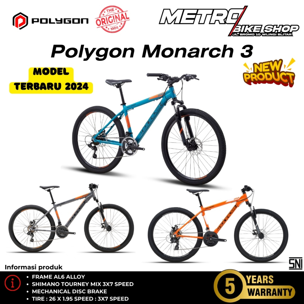 Jual Sepeda gunung Polygon Monarch 3 M3 MO3 Sepeda gunung anak 26 ...
