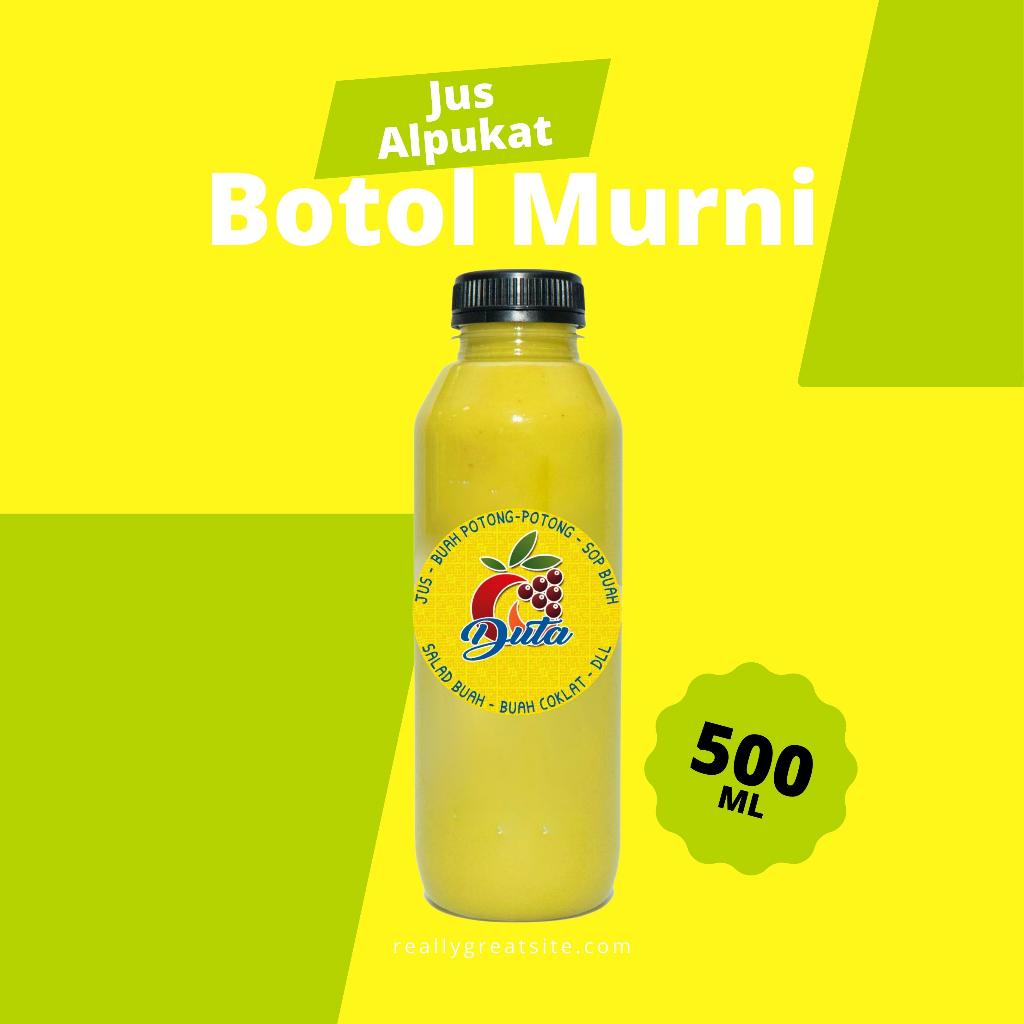 Jual Jus Alpukat Mentega Murni (Botol 500ML) | Shopee Indonesia