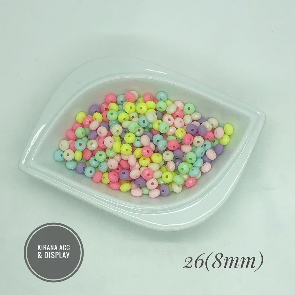 Jual Manik / Mote / Akrilik Dof Susu Pastel Mix(Campuran) | Shopee Indonesia