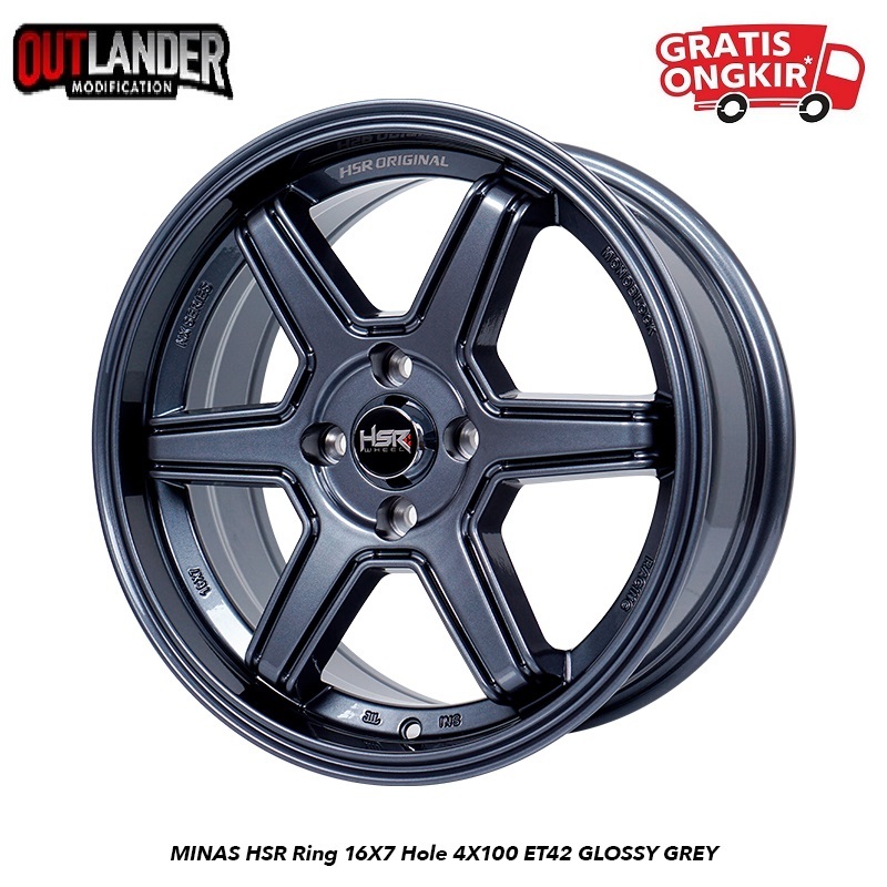 Jual Velg Racing Ring 16 Untuk Vios Yaris Baleno Ignis Etios Freed Starlet Hsr Minas R16 Pcd ...