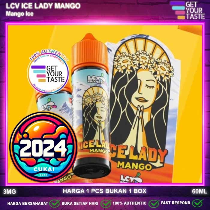 Jual Liquid LCV Ice Lady Mango 60ML Fruity Mangga by LCV Juice Project ...