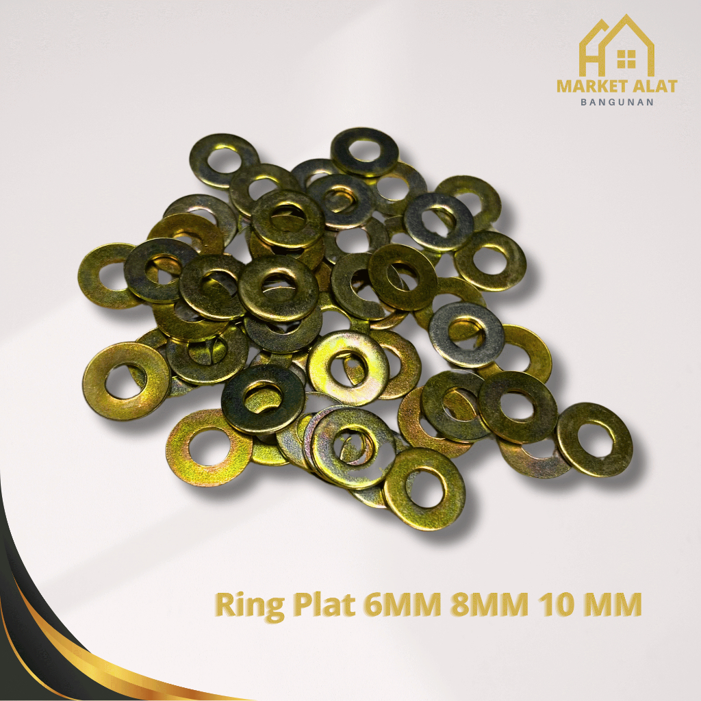 Jual (Per 10 Pcs) Ring Kuning 6 8 10 MM / Ring Baut Kunci 10 12 14 ...