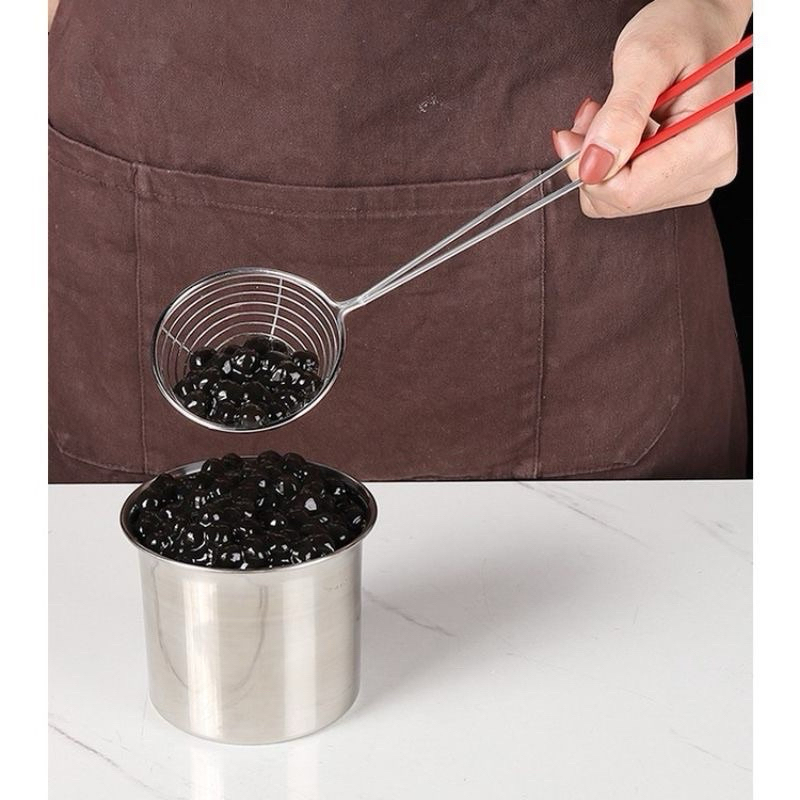 Jual SARINGAN SENDOK BOBA BUBBLE TEA TOPPING JELLY MINUMAN HOTPOT ...