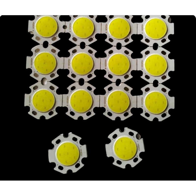 Jual Led COB 3V 3W putih 20mm Heatsink Star DIY Senter 6 mata | Shopee ...