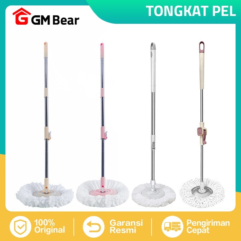 Jual GM Bear Tongkat Pel + Kain Pel Set - Mop Stick Set with Headmop ...