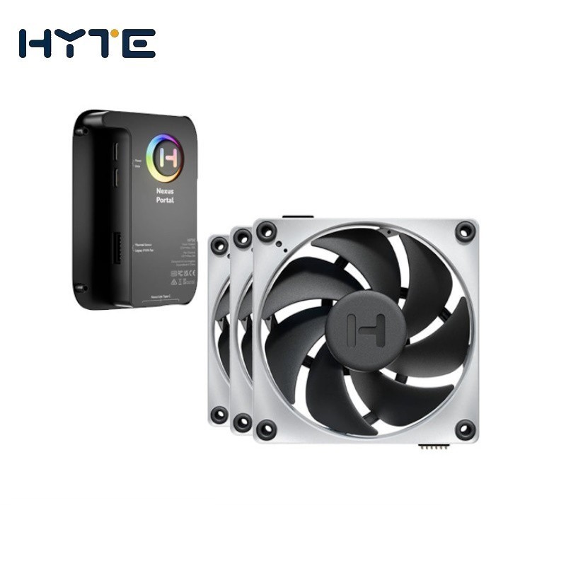 Jual HYTE THICC FP12 Triple Pack Fans with NP50 120mm Digital Processor ...